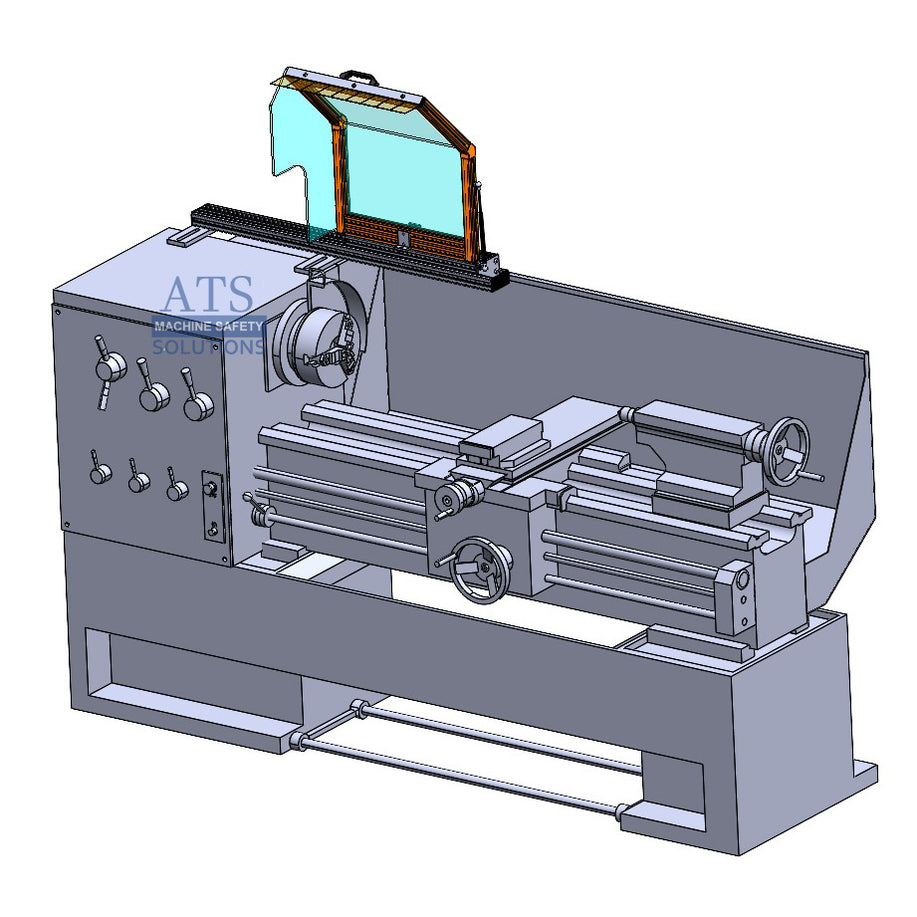 Hinged Lathe Guard - Fits 12-Inch Chuck Diameter | ATS Safety