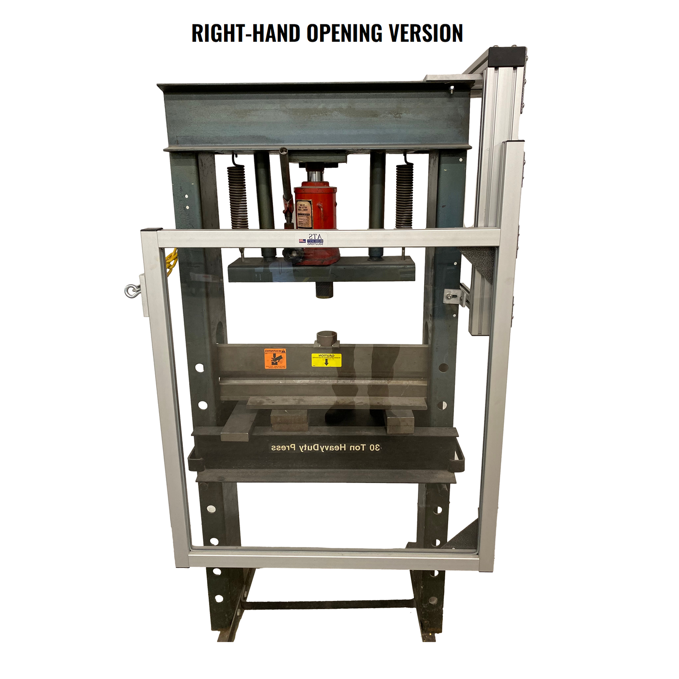 Custom Hydraulic Shop Press Guard – Hinged Safety Door Kit