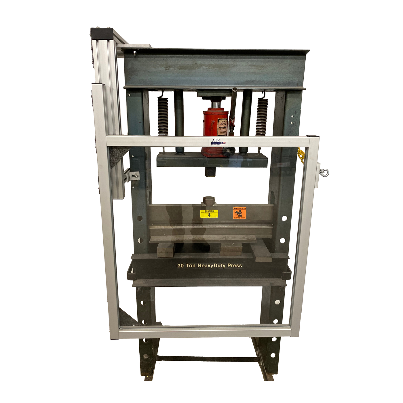 Custom Hydraulic Shop Press Guard – Hinged Safety Door Kit