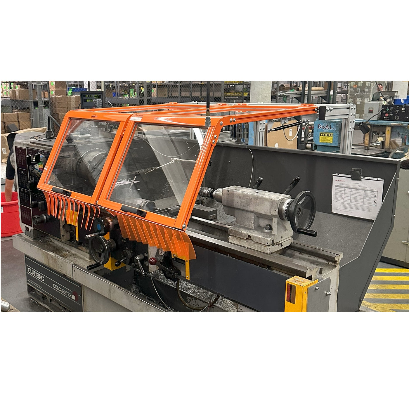 Hinged Lathe Safety Guard | Lathe Chip Guard | ATS Safety