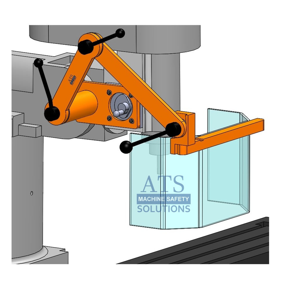 Milling Machine Chip Guard (Head-Mount) for Bridgeport & More