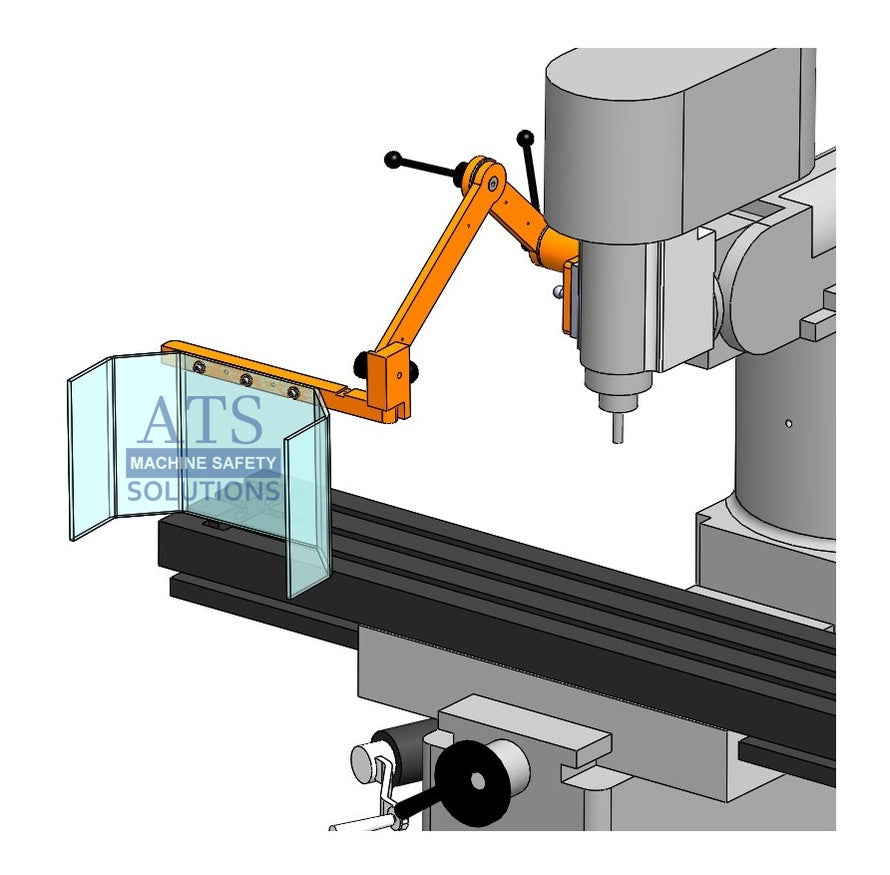Milling Machine Chip Guard (Head-Mount) for Bridgeport & More