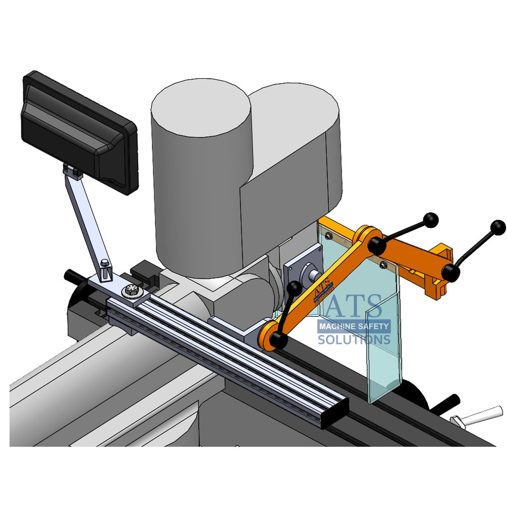 Adjustable Milling Machine Guard – RAM Mount with Lexan Shield