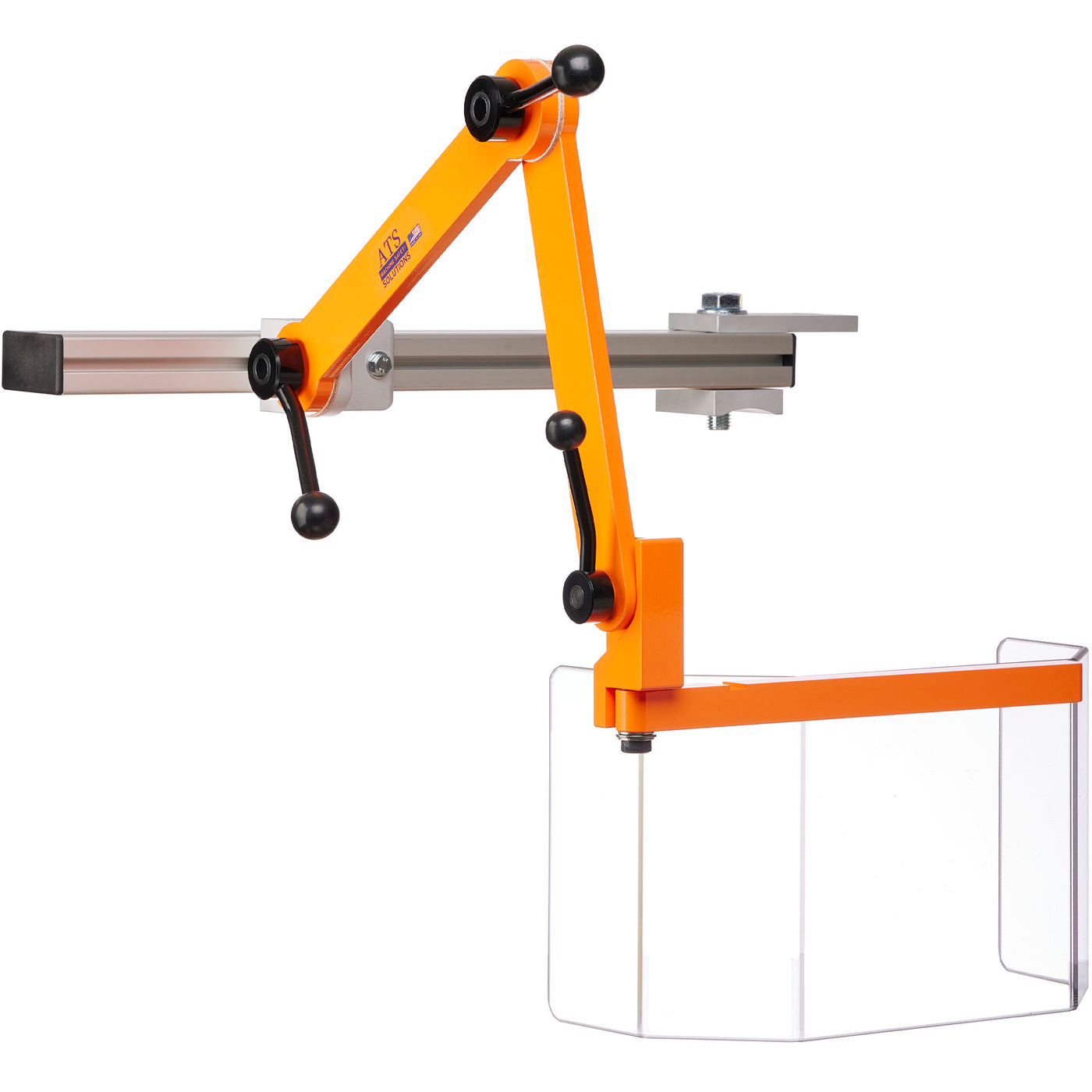 Adjustable Milling Machine Guard – RAM Mount with Lexan Shield