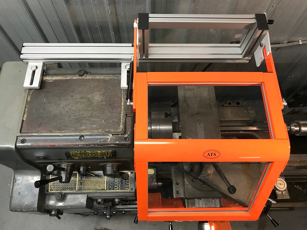 Hinged Lathe Chuck Safety Guard – Custom Machine-Mount Design