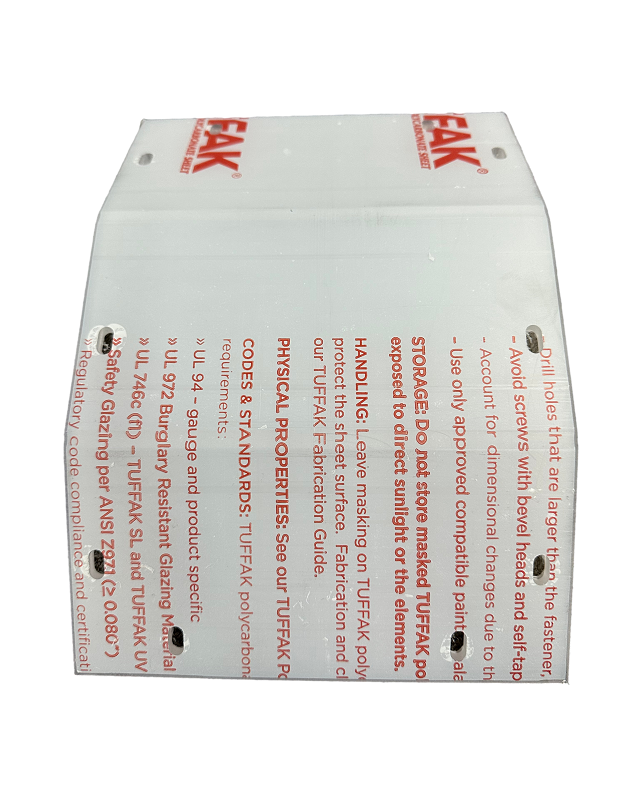 Replacement Lexan Guarding for CC816 Lathe Chuck Guards