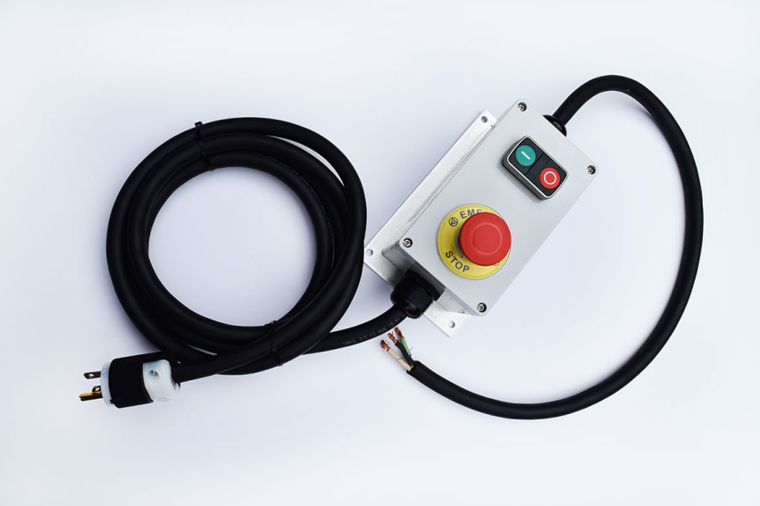 20 Amp & 120V Emergency Stop Button | Motor Control Box — ATS Machine ...