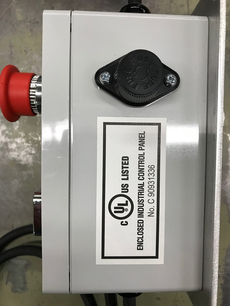 20 Amp & 120V Emergency Stop Button | Motor Control Box — ATS Machine ...