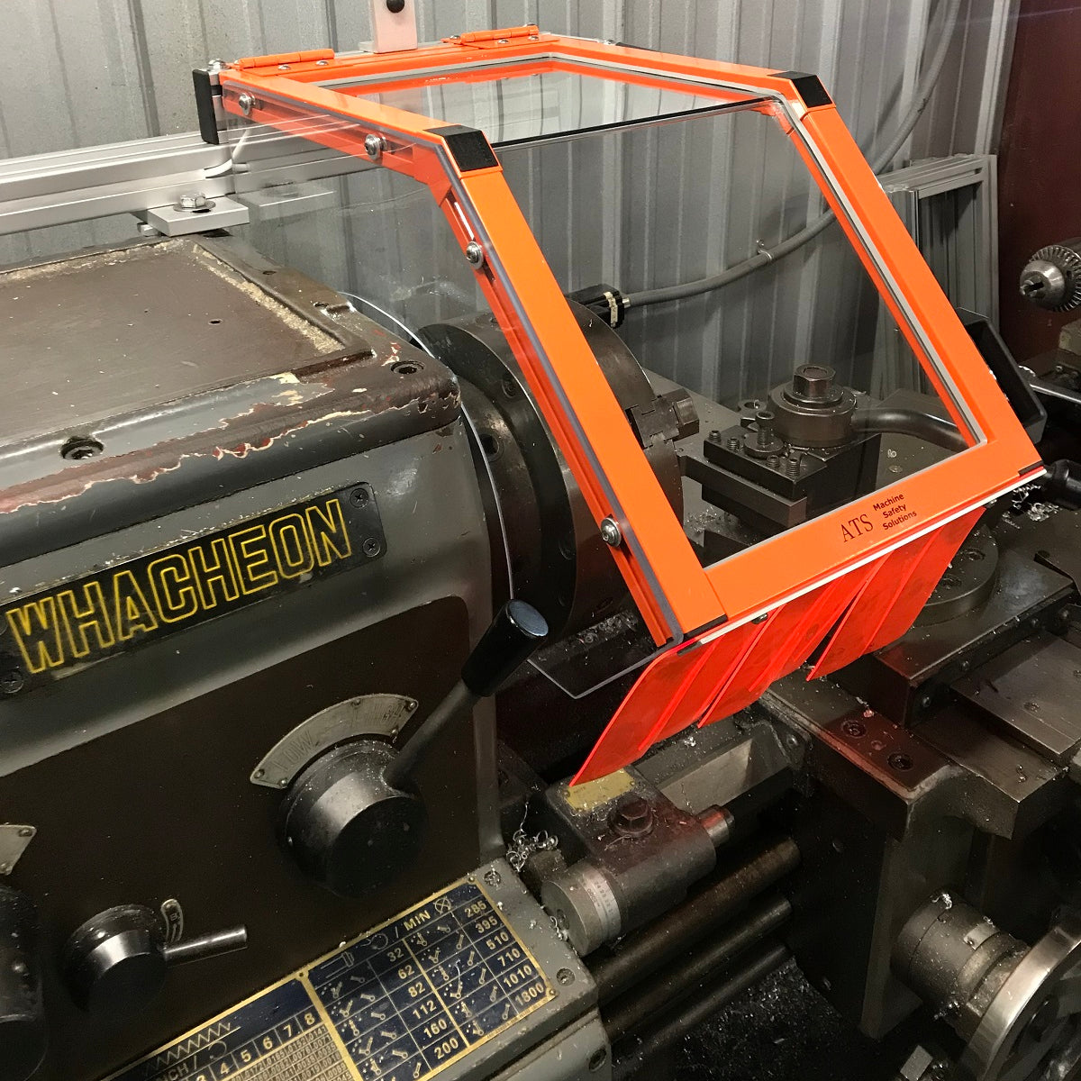 Hinged Lathe Guard - Fits 12-Inch Chuck Diameter | ATS Safety — ATS ...