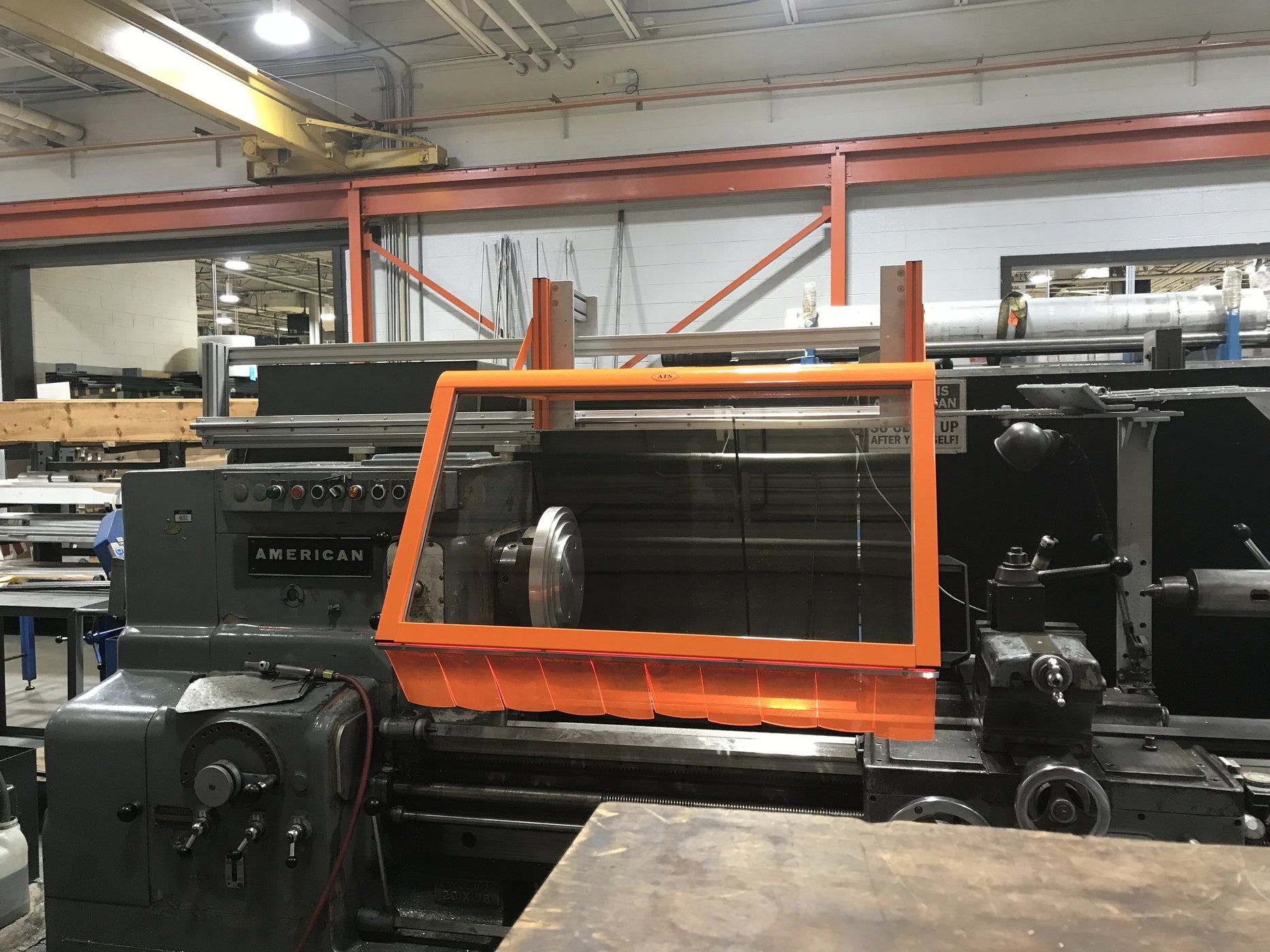 Sliding Lathe Machine Guarding System: Custom Safety Devices