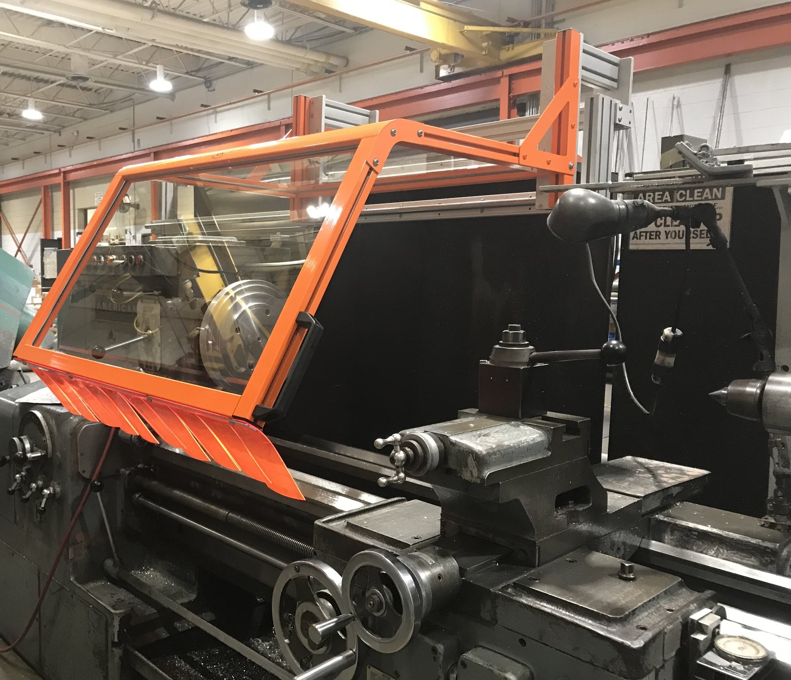 Sliding Lathe Machine Guarding System: Custom Safety Devices — ATS ...