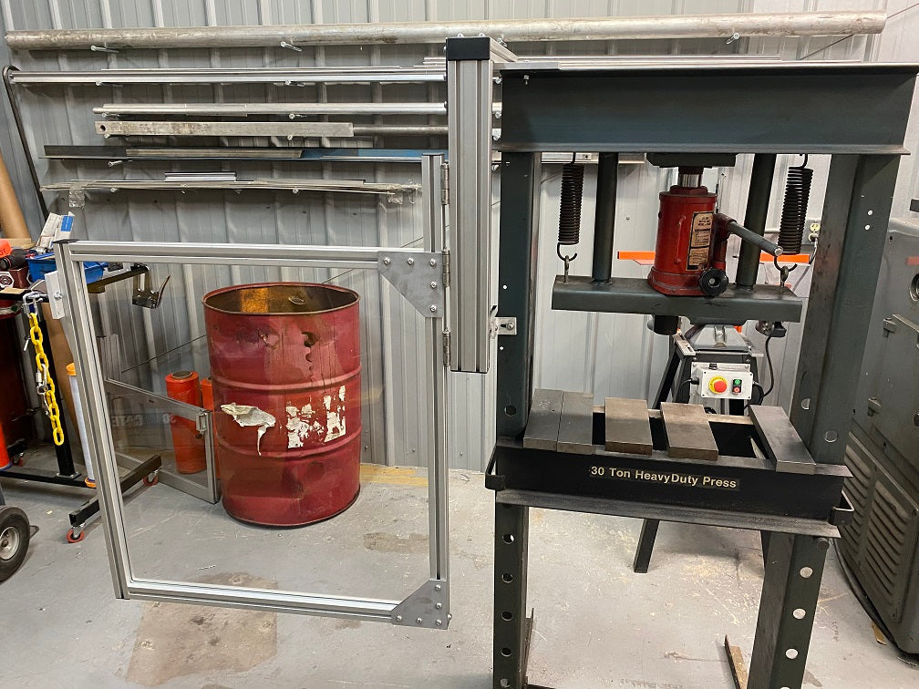 Hydraulic Press Guarding - Hinged | Hydraulic Press Guard Kit — ATS ...